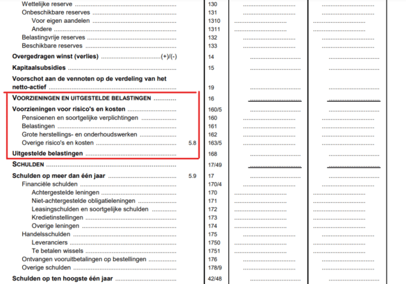 Voorzieningen en uitgestelde belastingen: betekenis, onderverdeling en ...